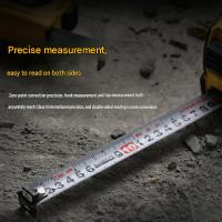China Original DEWALT 5M Steel Tape Measure Double‑Sided Wear‑Resistant Measuring Tape Anti‑Slip Handheld Ruler For Home Decoration Construction Survey for sale