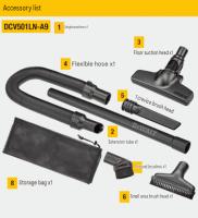China DEWALT DCV501L 20V MAX Cordless Handheld Vacuum Cleaner Brushless Li‑ion Vacuum for Jobsite Household Car Interior Cleaning for sale