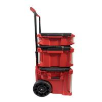 China Milwaukee Heavy Duty Multi-Purpose Tool Storage Red Box with Wheels | Portable Hardware Organizer Case for Garage, Camping & Outdoor Use for sale