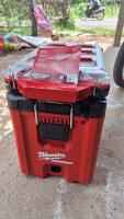 China Milwaukee Heavy Duty Multi-Purpose Tool Storage Red Box with Wheels | Portable Hardware Organizer Case for Garage, Camping & Outdoor Use for sale