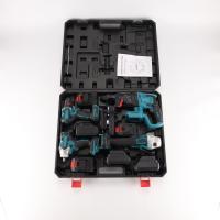 China Multi-functional Four-piece Rechargeable Lithium Battery Electric Tool Set Including Drill Angle Grinder Hammer for for sale