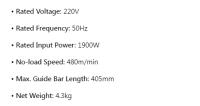 China Dongcheng M1L FF05 405 Electric Chainsaw 16 Inch 1900W 220V Handheld Wood Cutting Saw Logging Chain Saw for sale
