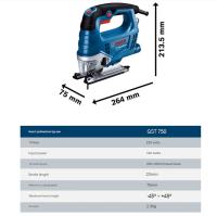 China GST750 Electric Jig Saw 520W Household Curve Saw With 4 Stage Orbital Action For DIY Woodworking for sale