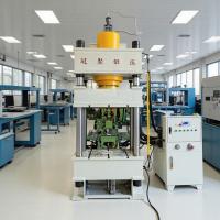 China 300 Tons Composite Material Hot Press Molding Four Column Press Plastic Sand Lawn Floor Tile Hydraulic Press Machine for sale