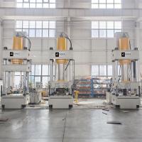 China 300 Tons Composite Material Hot Press Molding Four Column Press Plastic Sand Lawn Floor Tile Hydraulic Press Machine for sale