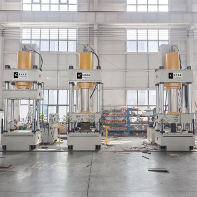 China 300 Tons Composite Material Hot Press Molding Four Column Press Plastic Sand Lawn Floor Tile Hydraulic Press Machine for sale
