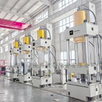 China 300 Tons Composite Material Hot Press Molding Four Column Press Plastic Sand Lawn Floor Tile Hydraulic Press Machine for sale