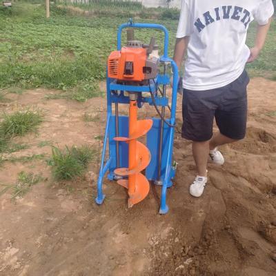 China Agricultural Tree Planting Hole Puncher Garden Fence Ground Soil Drilling Machine with Motor Pump Gearbox Bearing for sale