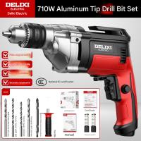China DELIXI 220V Corded Hand Pistol Drill Home Use Electric Screwdriver Multi Purpose Drilling Screw Driving Power Tool for sale