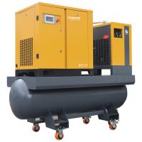 China Portable Small Integrated 7.5kW 5.5HP Energy Efficient VSD Lubricated Screw Air Compressor 4in1 Dryer Tank Filter with Engine for sale