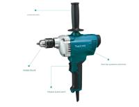 China Makita M6200 800W Corded Mixer Drill 13mm Keyed Chuck 0-700RPM Variable Speed Electric Drill for Plaster Paint Mud Mixing & Drilling for sale