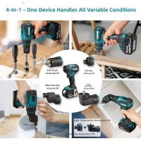 China Makita DDF491ZJ01 18V LXT Cordless Driver Drill with 4 Quick Change Attachments, Drilling Fastening Disassembly Power Tool for sale