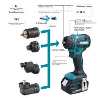 China Makita DDF491ZJ01 18V LXT Cordless Driver Drill with 4 Quick Change Attachments, Drilling Fastening Disassembly Power Tool for sale