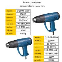 China DongCheng Electric Hot Air Gun Industrial Grade Heat Shrink Gun Plastic Welder Car Film Baking Gun for sale