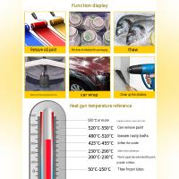 China DongCheng Electric Hot Air Gun Industrial Grade Heat Shrink Gun Plastic Welder Car Film Baking Gun for sale