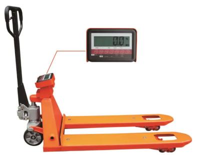 China 1T 3T 8T Standard Fork Pallet Weighing Machine Warehouse Pallet Jack With Built In Scale for sale