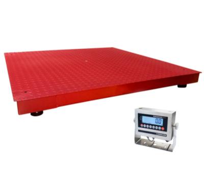 China 5000lbs All Weather Floor Weighing Scale Low Profile Pallet Scale 3.8