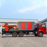 China Truck Mounted Water Well Drilling Rig Deep Well Pneumatic Drilling Rig Large Drilling Rig With Air Compressor for sale