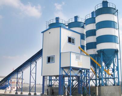 China XDEM Stationary Concrete Mixing Batch Plant HZS60 60M3H 110kw for sale