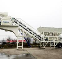 China XDEM Mobile Concrete Mixing Station YHZS75 Batching Plant 86KW for sale