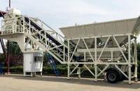 China XDEM Mobile Concrete Mixing Station YHZS100 Batching Plant for sale
