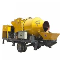 China 40 M3/H Portable Diesel Trailer Concrete Pump XDEM With Mixer for sale