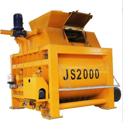 China XDEM JS2000 Concrete Batching Mixer Plant 4640X2250X2250 MM for sale