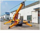 China XDEM 10T 12T Mini Crawler Hydraulic Crane Hoist Telescopic Diesel Track Spider Crane for sale