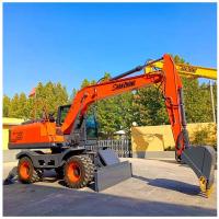 China Good Quality Factory 18ton Wheel Excavator SZL180 SHANZHONG Hydraulic Digger for sale