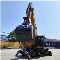China SHANZHONG 21ton Wheel Excavator SZL215 Hydraulic Digger for sale