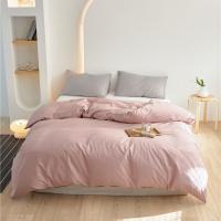 China Pink 100% Pure Long Staple Cotton Duvet Cover Bedding Set Bed Sheets for sale
