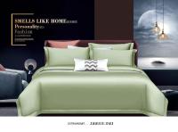 China Light Green Egptian Cotton Duvet Cover Bedding Set Textile Bed Sheet for sale