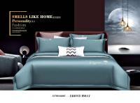 China Egptian Cotton Solid Color Embroidery Duvet Cover Bedding Sets Home Textile for sale