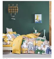 China New Design 100% Cotton Reactive Print Duvet Cover Bedding Set High Quality Customized Size for sale