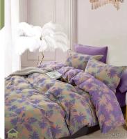 China Purple Green and Beige Color Matching Washed Soft Cotton Beddings Customized Size for sale