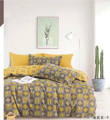 China European  Jacquard Full Cotton Color Weaving Bedding Set Customized Size for sale