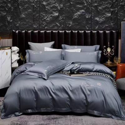China 100S Egptian Cotton Embroidery Duvet Cover Bedding Set Home Textile Product Customized Size for sale