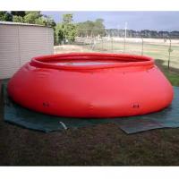 China Customized Outdoor Portable Union Shape Water Tank Foldable PVC Flexible Water Storage Container Bladder for sale