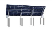 China Galvanized Ground Mount Solar Panel Bracket & Anti-Theft Secure Lock, Fit 300W-20kW PV Modules Outdoor Photovoltaic Mounting Equipment for sale
