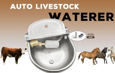 China Livestock Waterer Powder Coated Corrosion Resistant Drinking Trough Easy to Connect With Farm Water Supply System for Cattle Cow Barn Use for sale