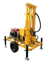 China YZ50-150H Hydraulic Diesel Water Well Drilling Machine Optional Wheel/Crawler Chassis 210m Deep Borehole Drilling Rig Max 400mm Diameter Variable Speed Water Drilling Equipment For Farm Irrigation for sale