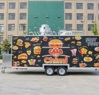 China Custom Mobile Food Trailer with Full Kitchen Equipment, BBQ Food Truck, Container Food Cart, Mobile Bar & Catering Trailer for Street Food, Events, Festivals and Outdoor Business for sale