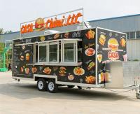 China Custom Mobile Food Trailer with Full Kitchen Equipment, BBQ Food Truck, Container Food Cart, Mobile Bar & Catering Trailer for Street Food, Events, Festivals and Outdoor Business for sale