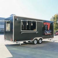 China Custom Mobile Food Truck with Full Kitchen for Pizza, BBQ & Ice Cream, Multi-Purpose Food Trailer with Toilet for Catering, Street Food, Festivals and Outdoor Business for sale
