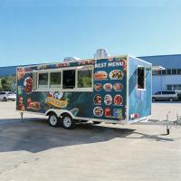 China Custom Mobile Food Truck with Full Kitchen for Pizza, BBQ & Ice Cream, Multi-Purpose Food Trailer with Toilet for Catering, Street Food, Festivals and Outdoor Business for sale