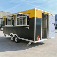 China Custom Food Trailer with Complete Kitchen Equipment, BBQ Grill, Mobile Bar, Food Cart and Catering Setup for Street Food, Events, Festivals and Outdoor Business for sale