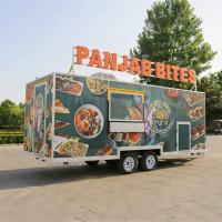 China Custom Food Trailer with Complete Kitchen Equipment, BBQ Grill, Mobile Bar, Food Cart and Catering Setup for Street Food, Events, Festivals and Outdoor Business for sale
