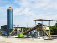 China 125kw 400t/H Concrete Batching And Mixing Plant Road Construction Machinery for sale