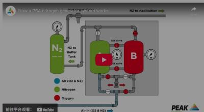 China PSA Nitrogen Generator 500ml/min 99.999% Purity 3L Tank for sale