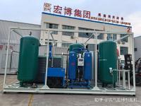 China Mirror Stainless Steel Vessel PSA Nitrogen Generator 30 Nm3/H 99.99% Purity Skid-Mounted Pharma Unit for sale